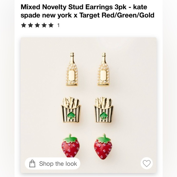 kate spade | Jewelry | Kate Spade X Target 3pk Novelty Stud Earrings ...